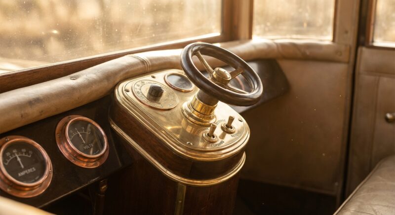 Deze elektrische auto uit 1920 had toen al geen stuur: weet je waarom?